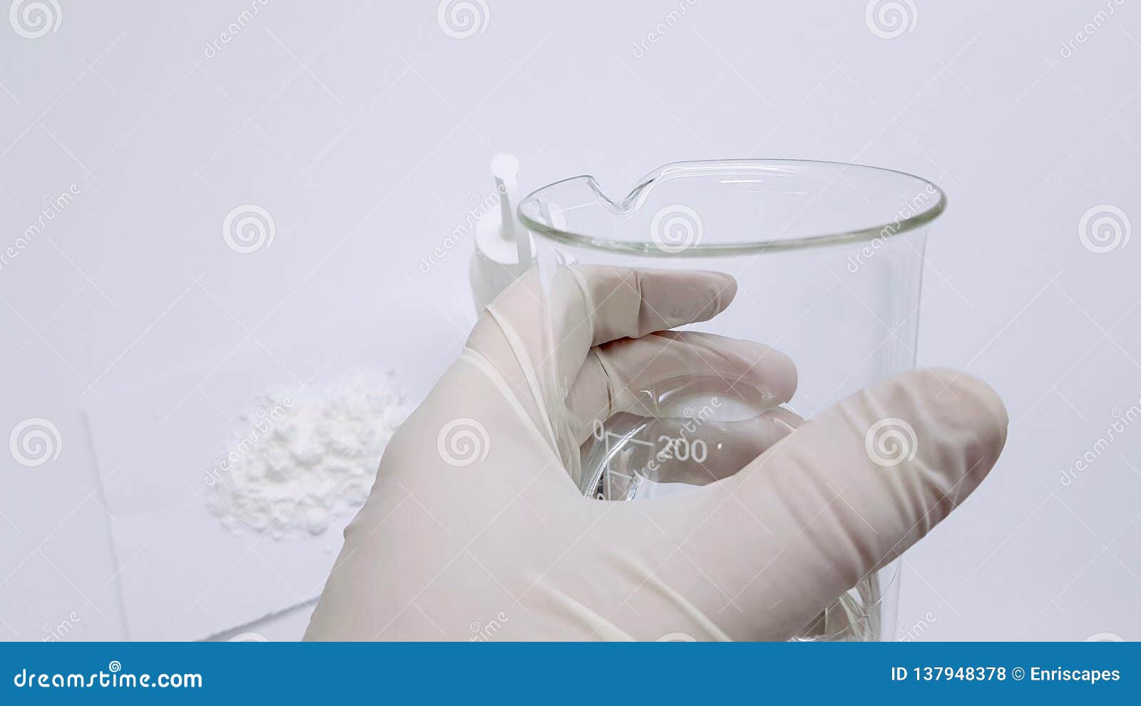 Preparation of a solution stock photo. Image of test - 137948378