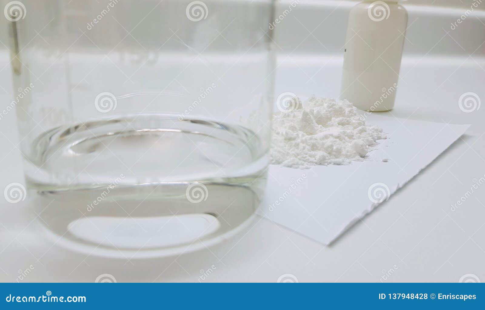 Preparation of a solution stock photo. Image of solution - 137948428