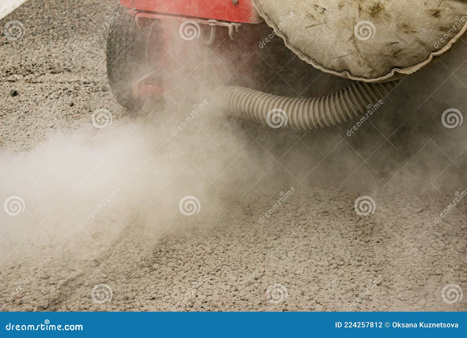 Preparation of the Surface for Laying Asphalt Pavement. Removal of ...