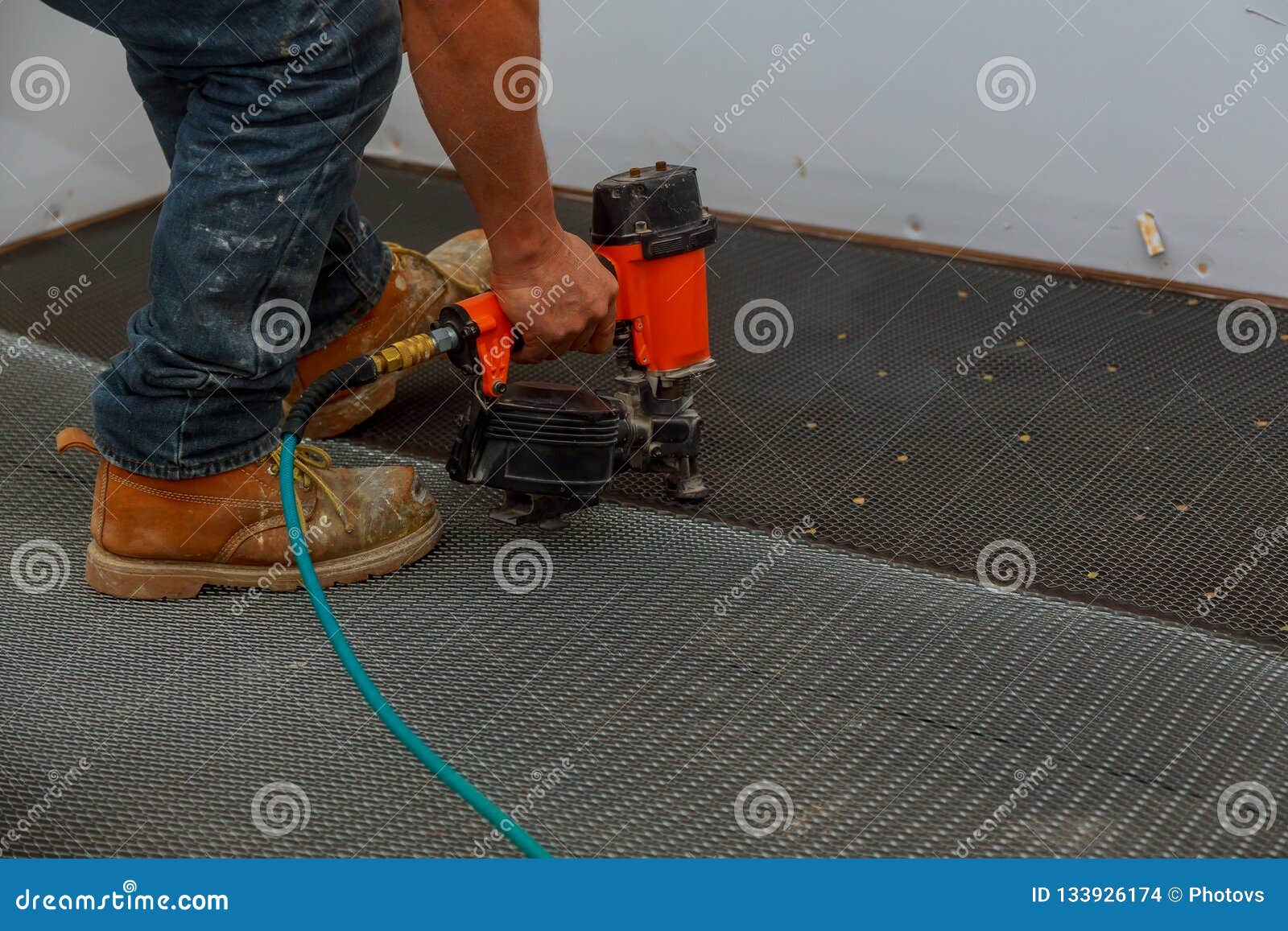Preparation of the Surface for Tiling. Reinforcing Metal Mesh for ...