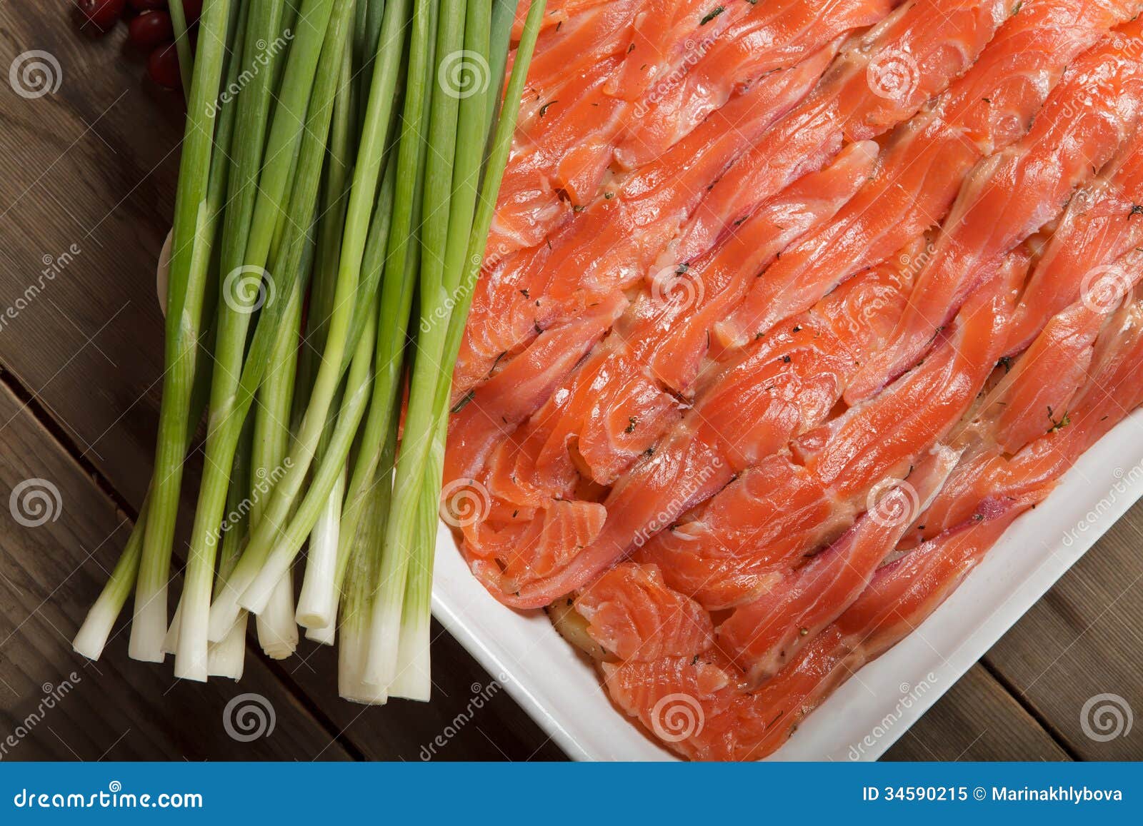 Preparation of Swedish Fish Baked Pudding Stock Image - Image of slices ...