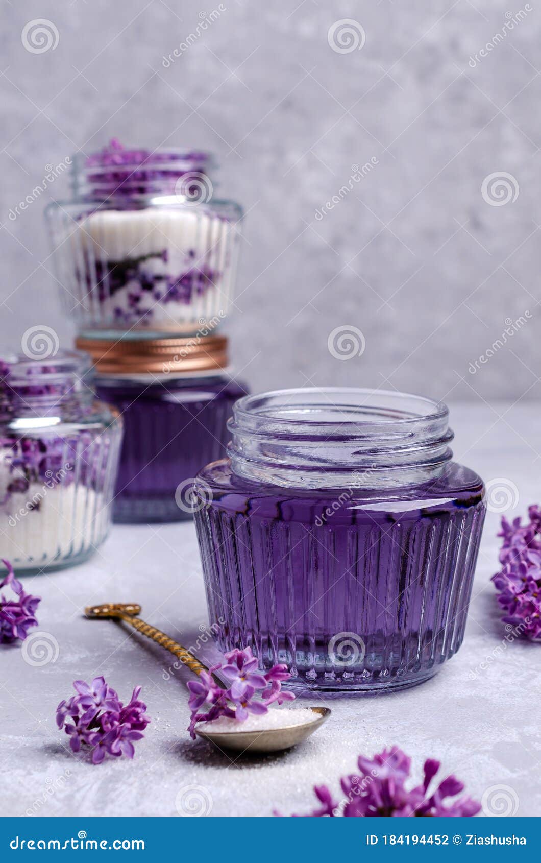 Preparation of Syrup from the Flowers of Lilac Stock Photo - Image of ...