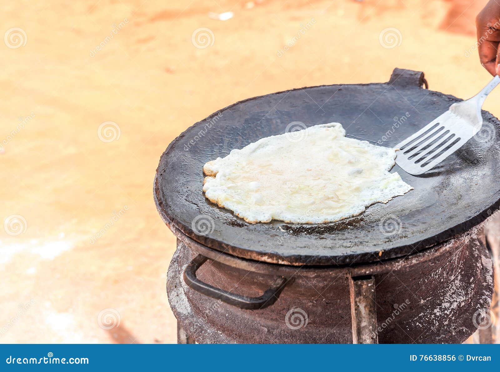 Preparation Of Traditional Ugandan Breakfast Rolex Made With Cha ...