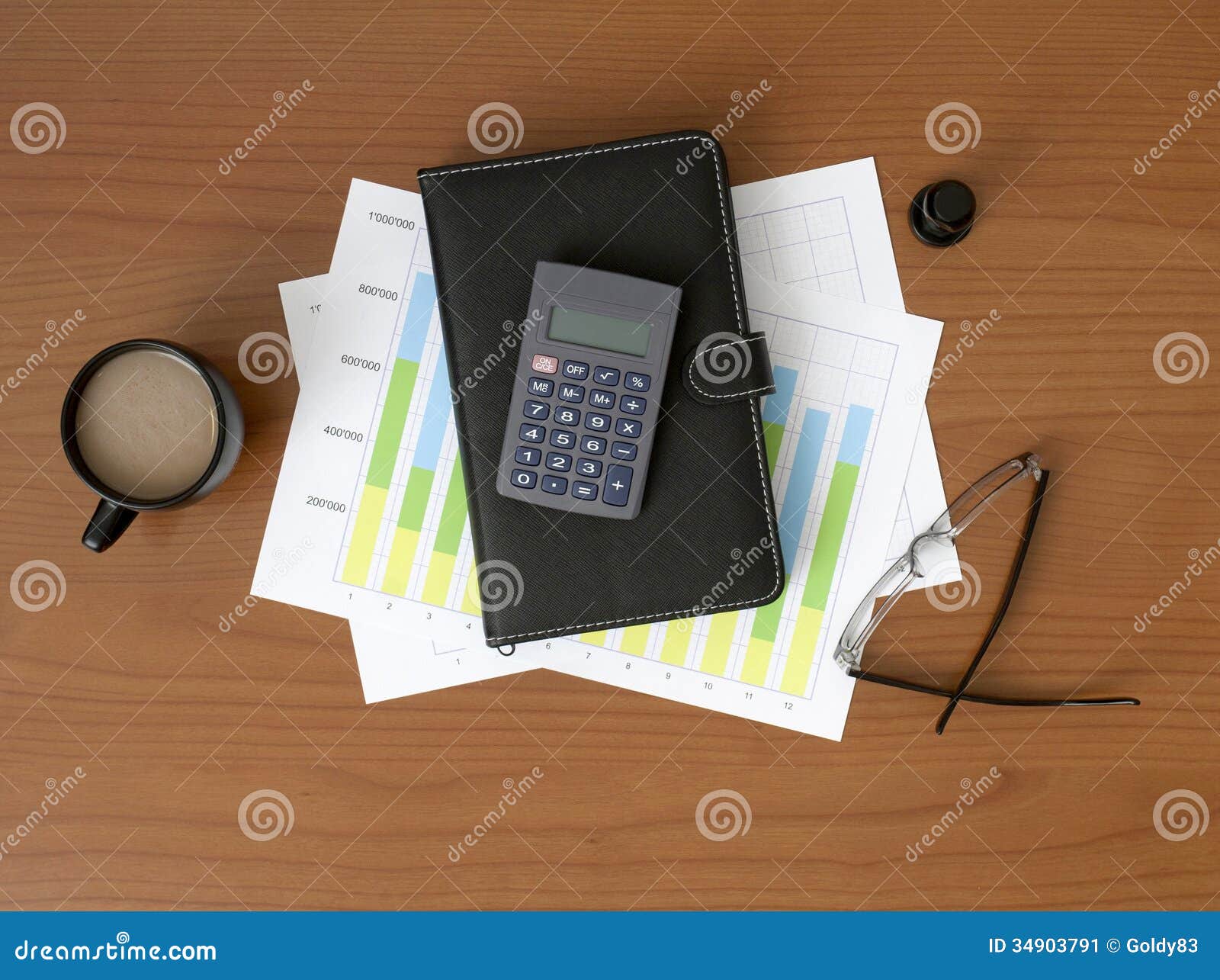 Preparation for work stock image. Image of desk, case - 34903791