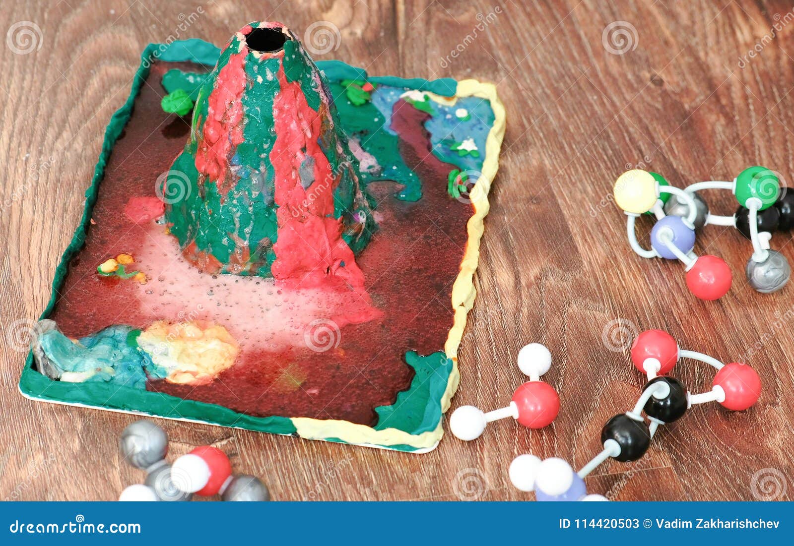 Preparations for Carrying Out Chemical Experiment with a Clay Volcano ...