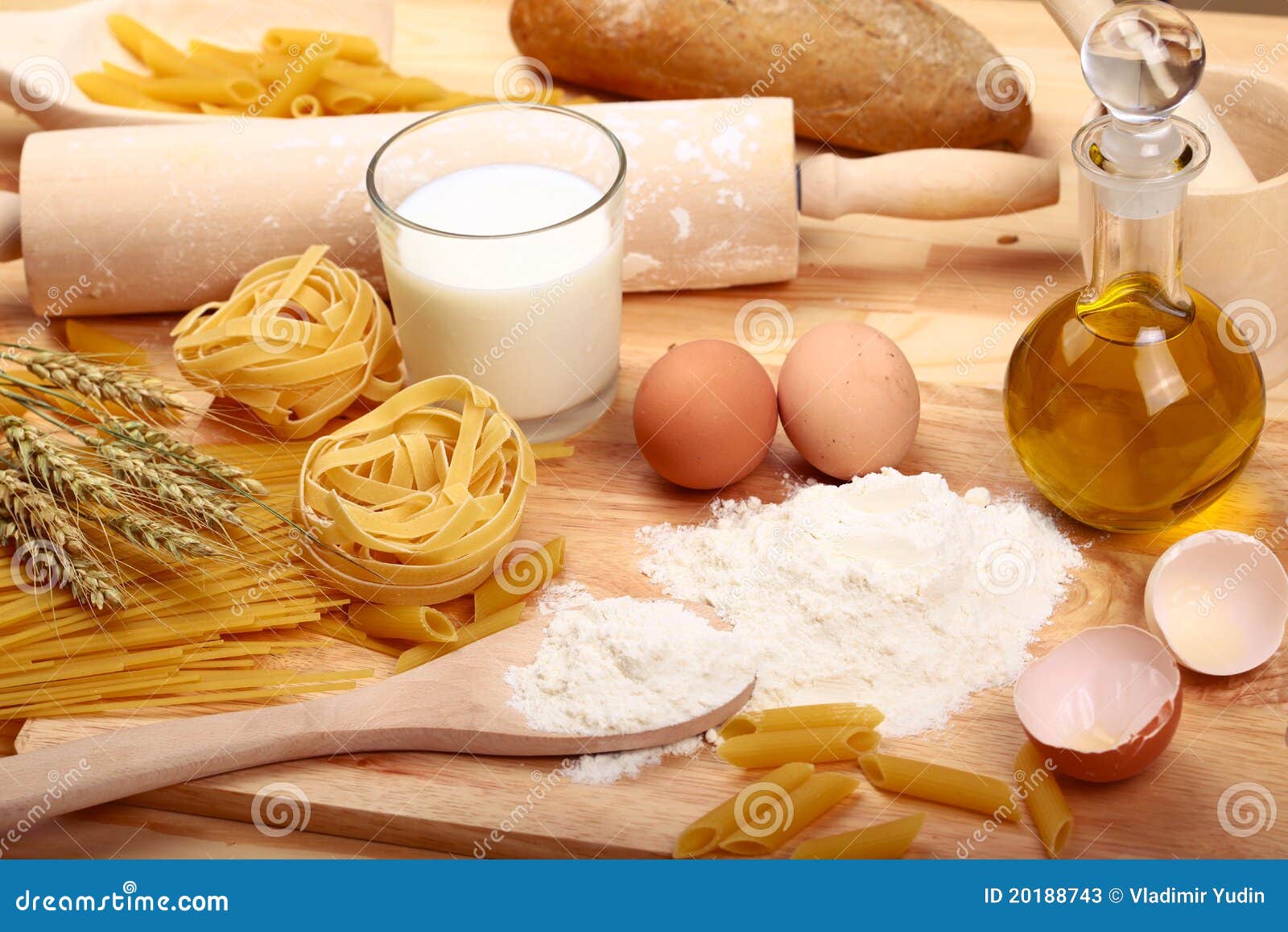 Preparations pasta stock image. Image of knead, olive - 20188743