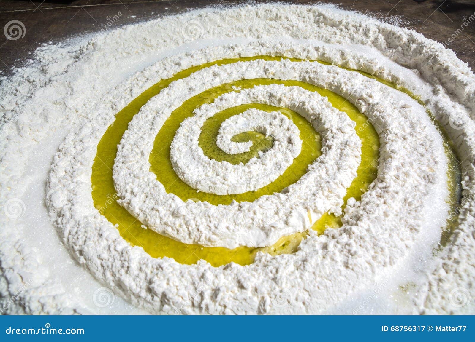 Prepare Bread Ingredients in Galaxy Shape Stock Image - Image of space ...