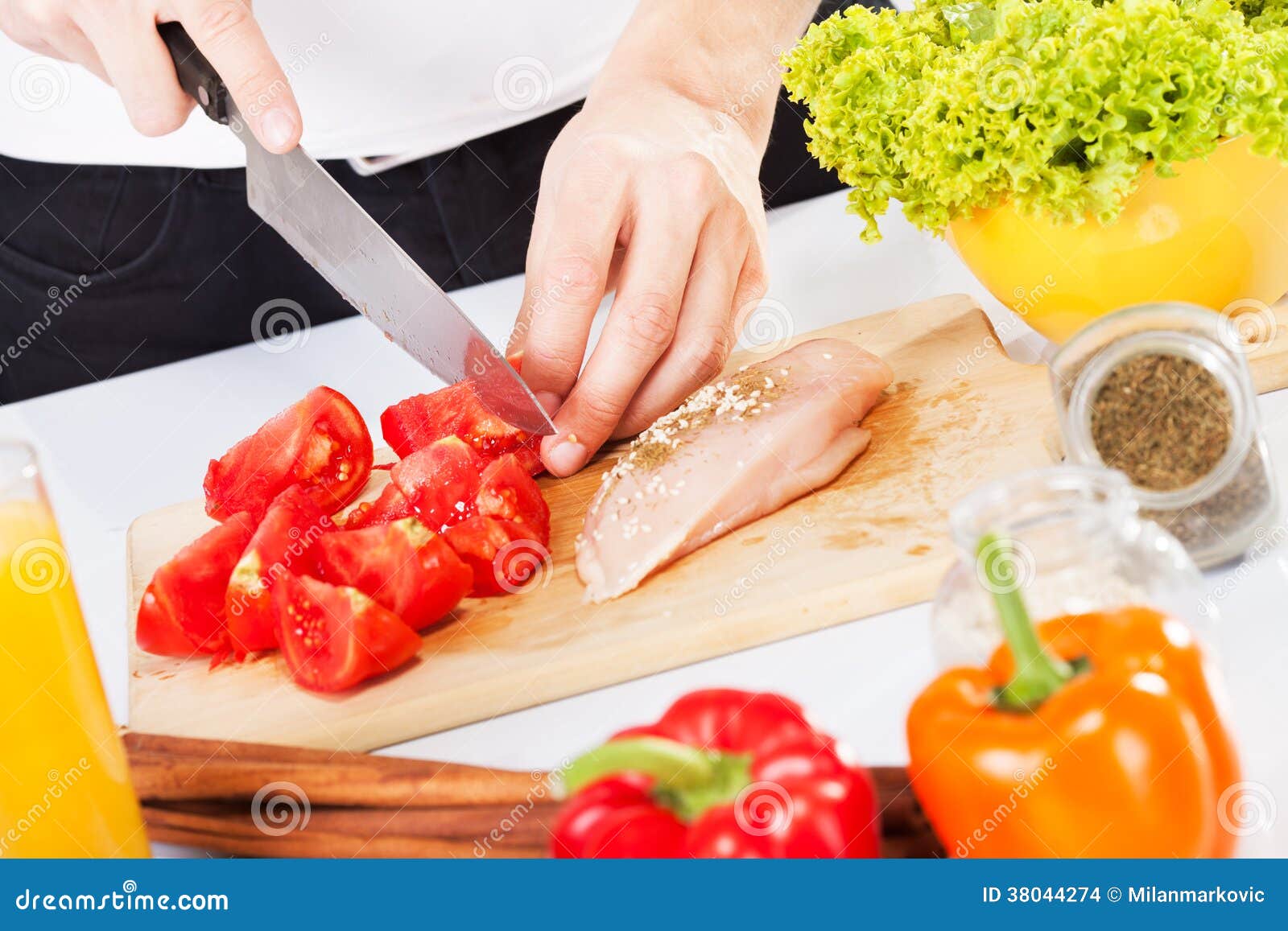 Prepare food stock photo. Image of indoors, cutting, knife - 38044274