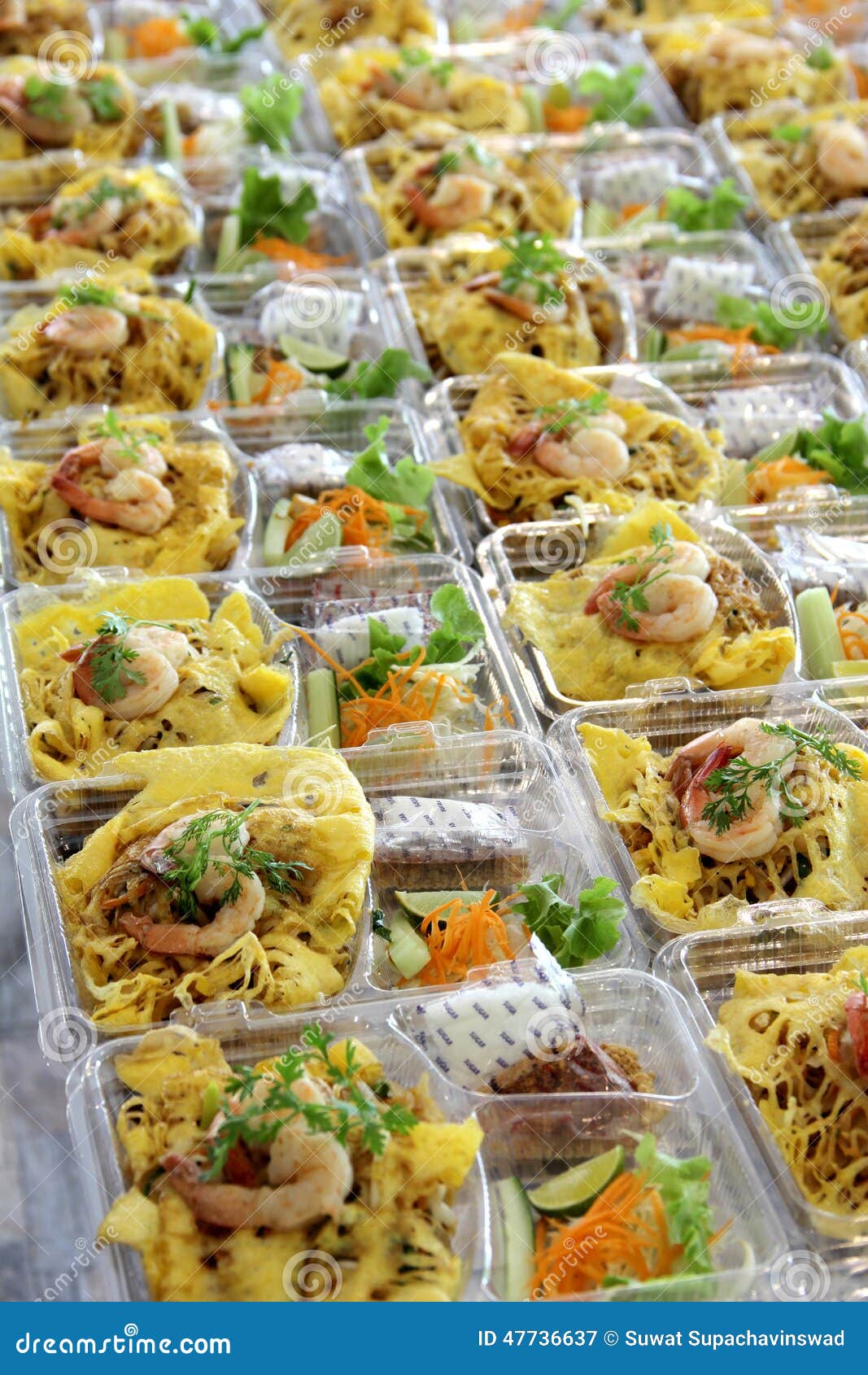 Prepare Food in Plastic Box Stock Image - Image of packaging ...