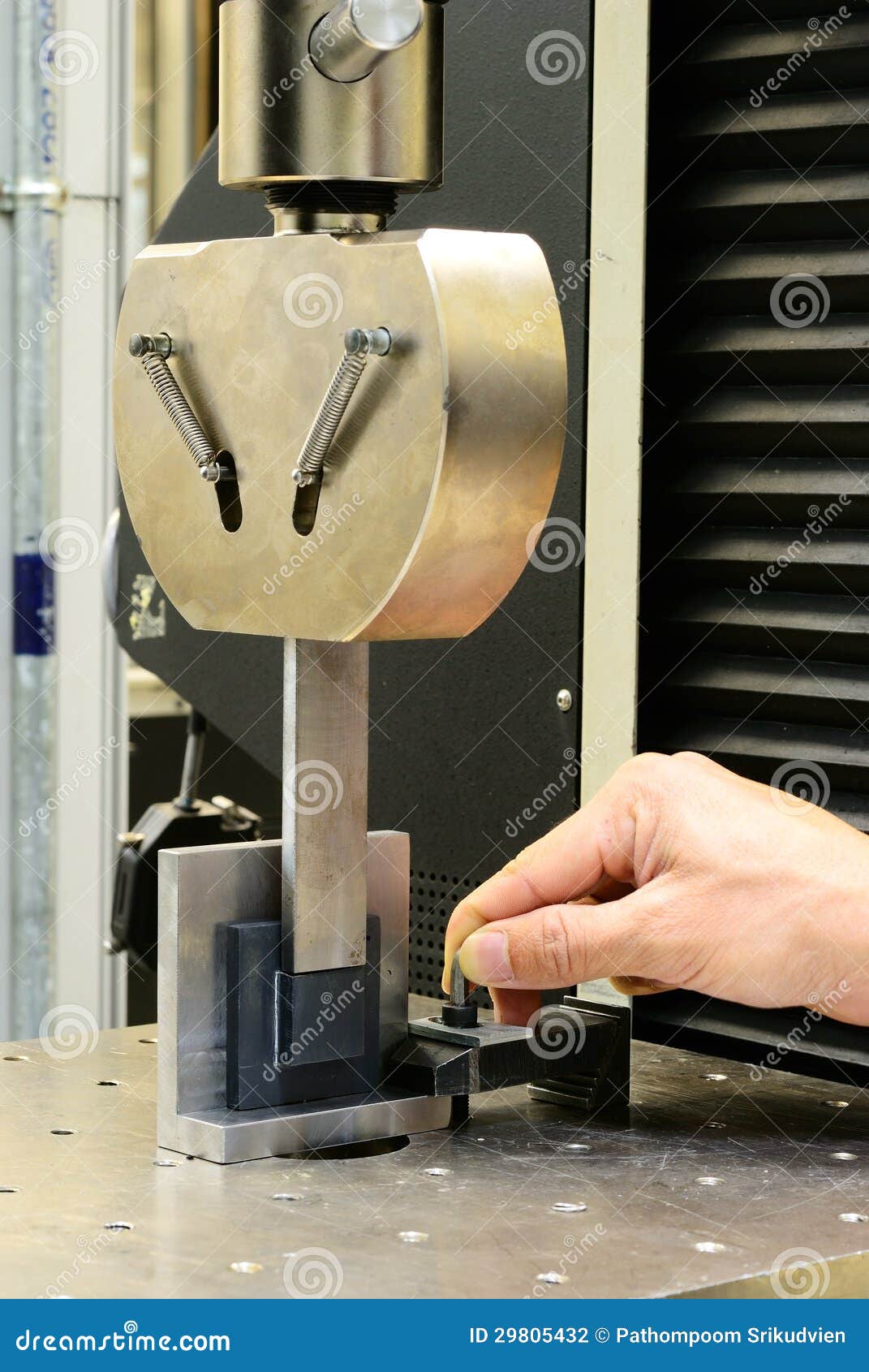 Prepare Jig Fixture for Test Shear Stress Stock Photo - Image of ...