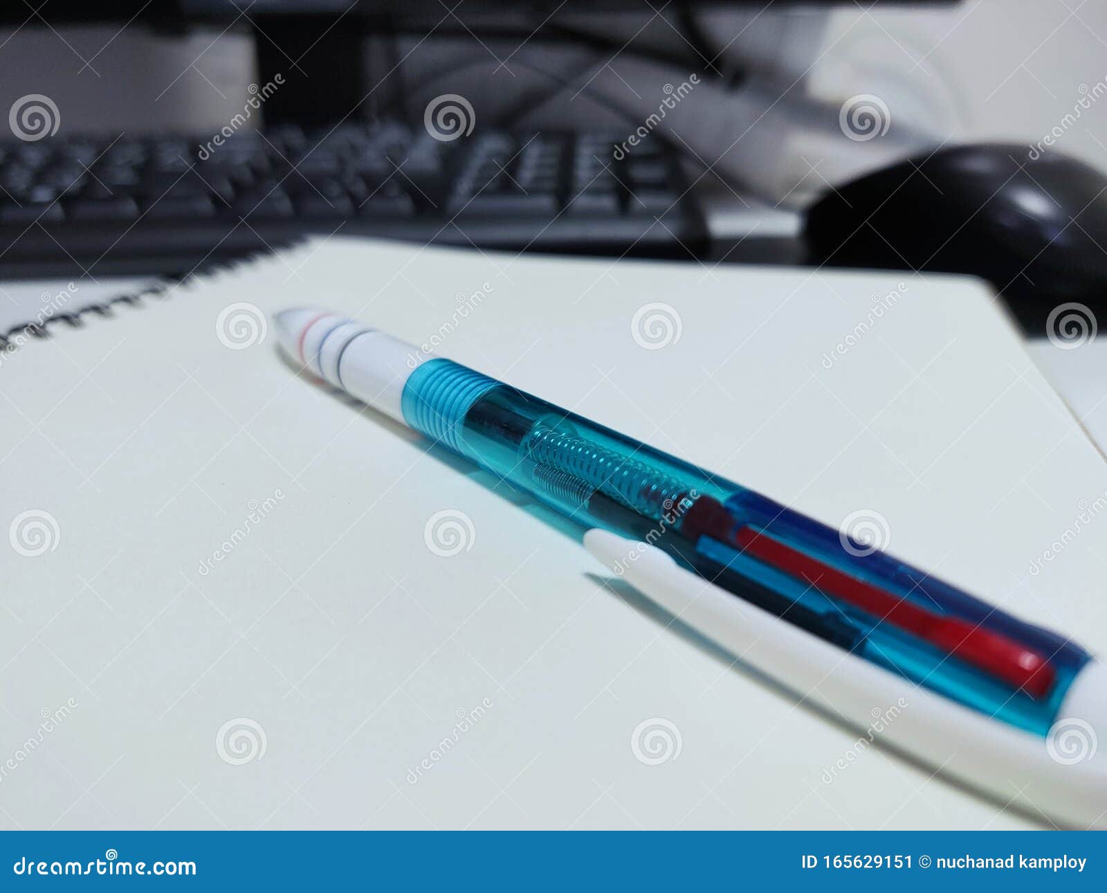 Prepare Paper and Pen for Preparation. Stock Image - Image of office ...