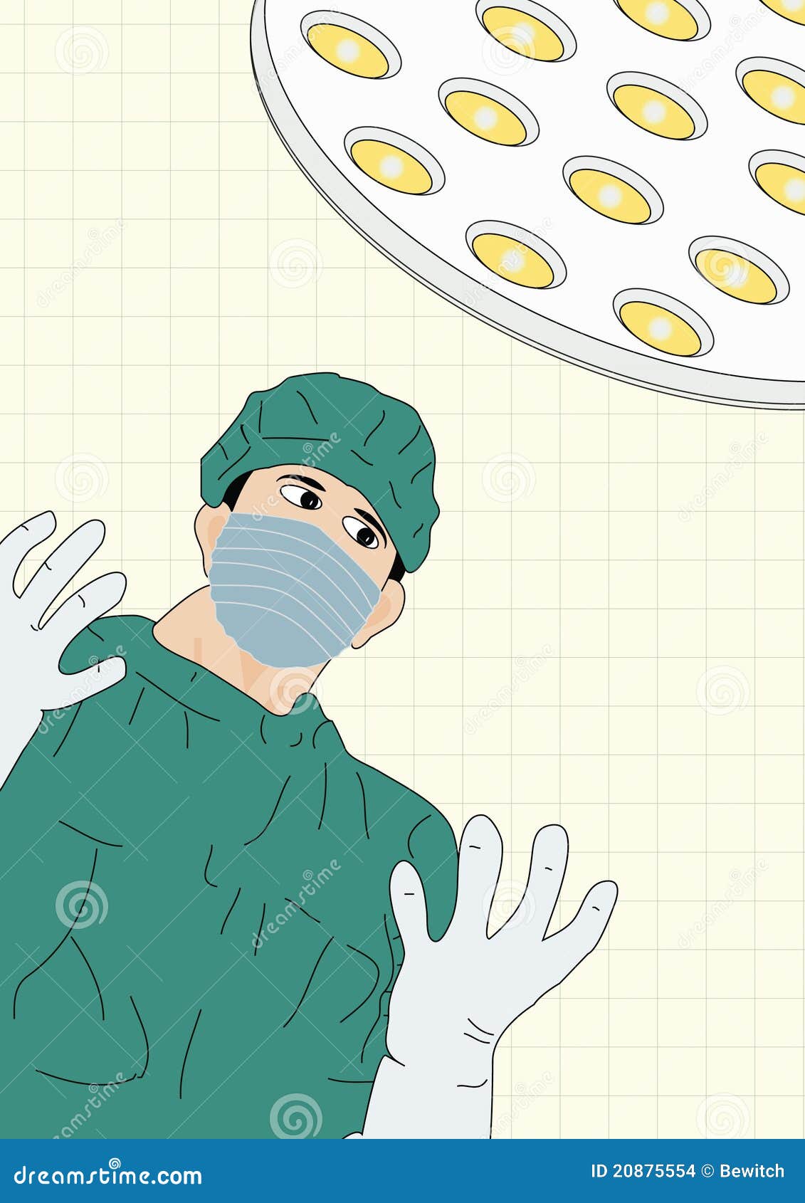 Prepare for Surgery stock vector. Illustration of operation - 20875554