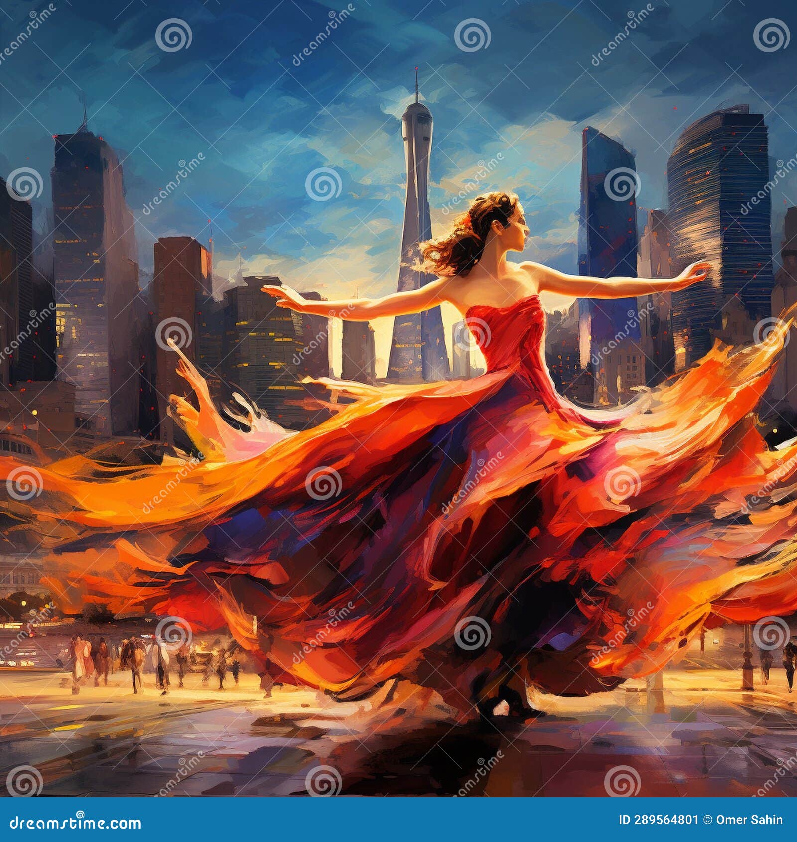 Tango Dancer Lady Vector Illustration | CartoonDealer.com #65734382