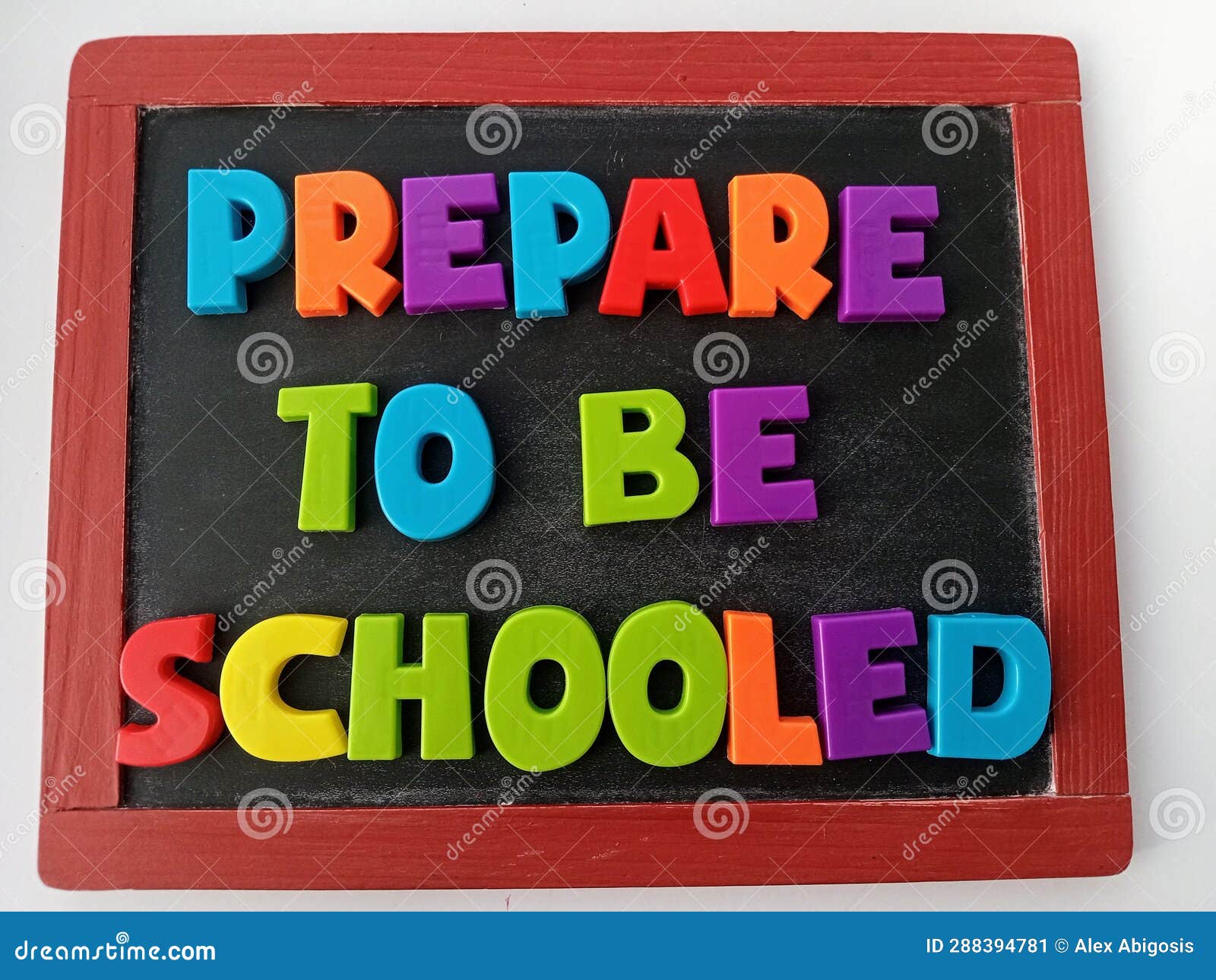 Prepare To Be Schooled Written on a Chalkboard Stock Image - Image of ...