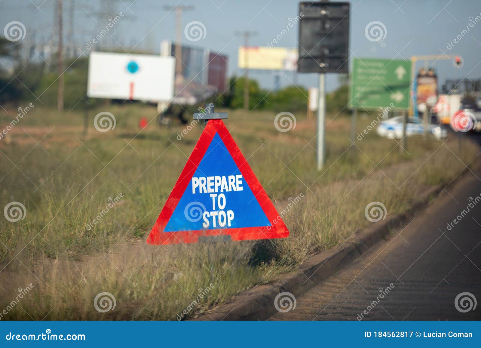 Prepare To Stop Traffic Control Sign Royalty-Free Stock Image ... Prepare To Stop Traffic Control Sign Royalty-Free Stock Image ...