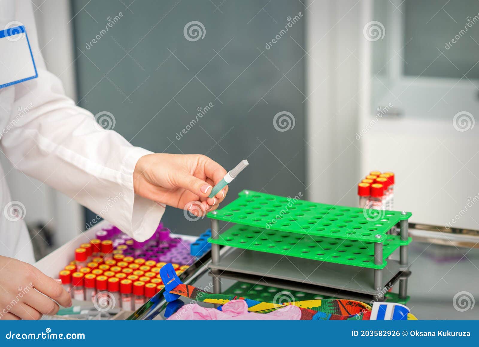 Prepare Tools for Blood Sampling Stock Photo - Image of hematology ...