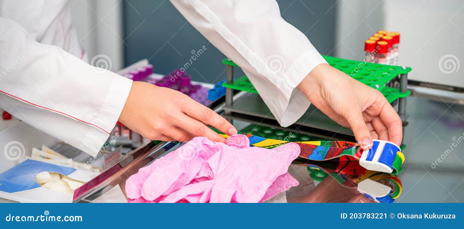 Prepare Tools for Blood Sampling Stock Image - Image of biotechnology ...