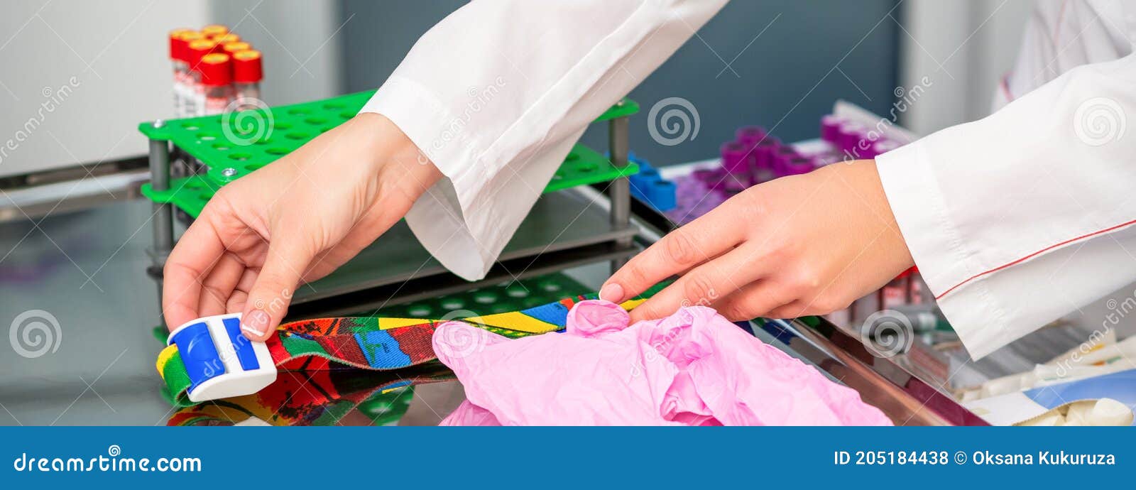 Prepare Tools for Blood Sampling Stock Photo - Image of person, health ...