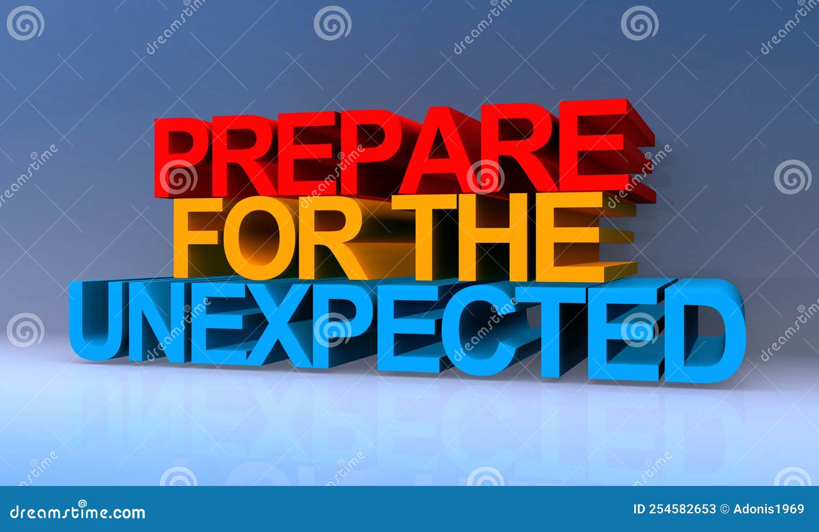 Prepare For The Unexpected On Blue Stock Image | CartoonDealer.com ... Prepare For The Unexpected On Blue Stock Image | CartoonDealer.com ...