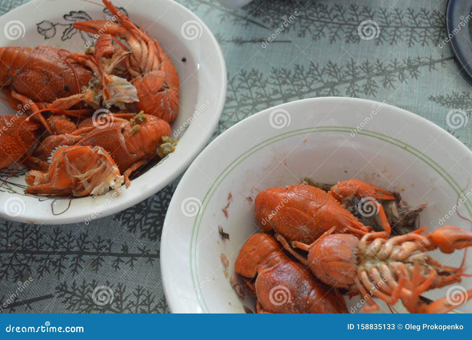Prepared Boiled Crayfish in a Plate Stock Image - Image of claw, crab ...