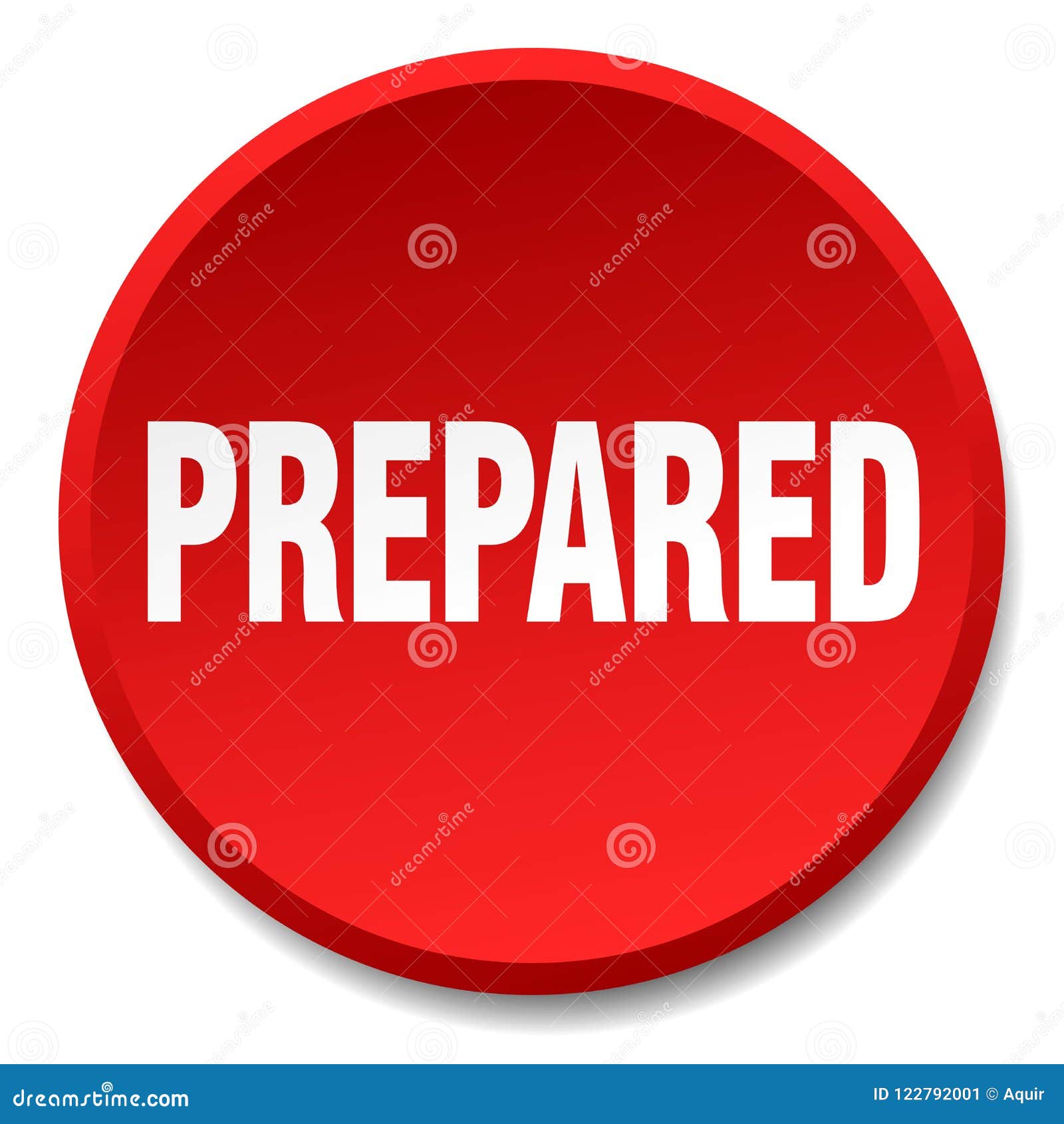Prepared button stock vector. Illustration of prepared - 122792001