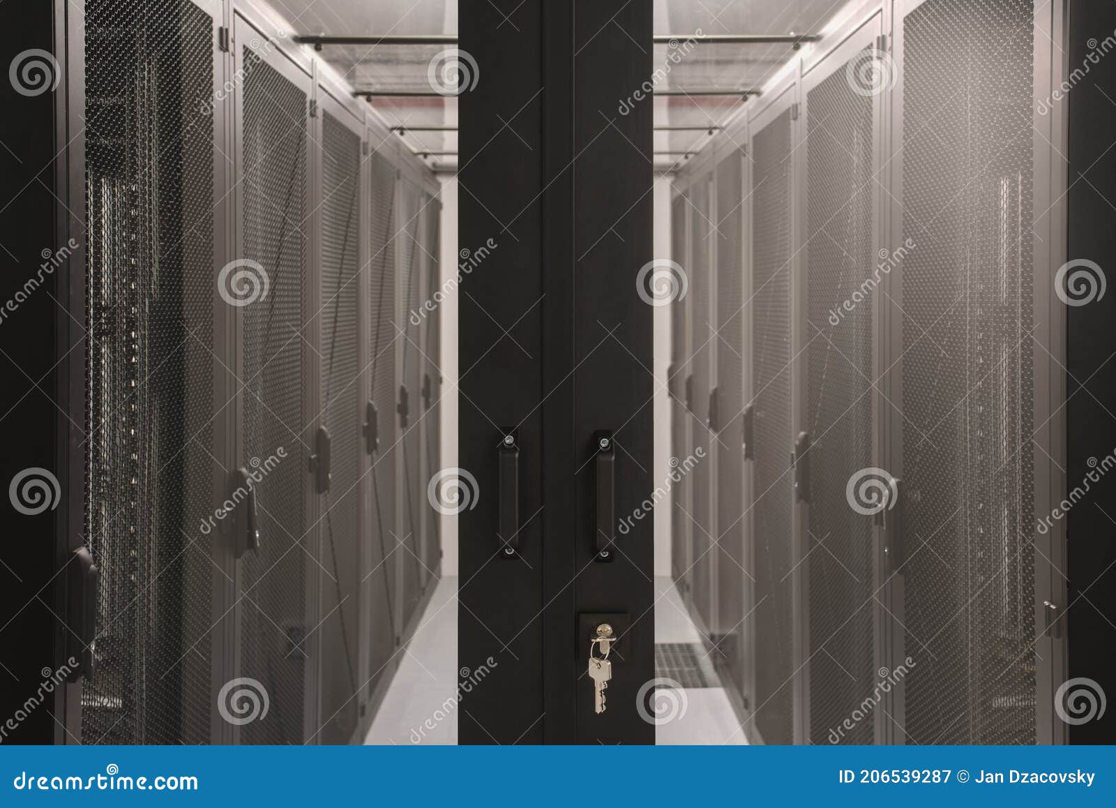 A Cold Aisle Containment System. Stock Photography | CartoonDealer.com ...