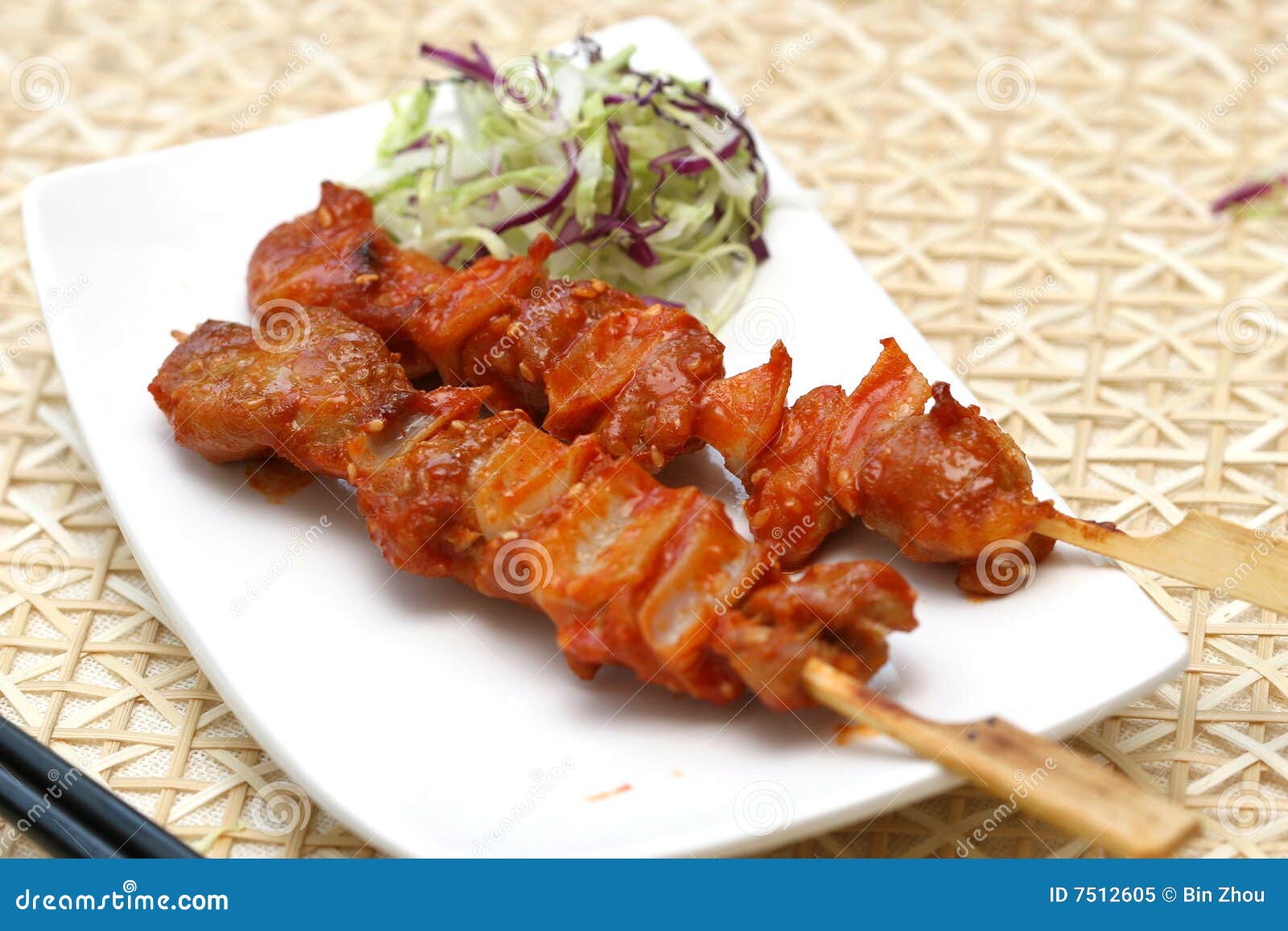 Prepared and Delicious Brochette Taken in Studio Stock Image - Image of ...