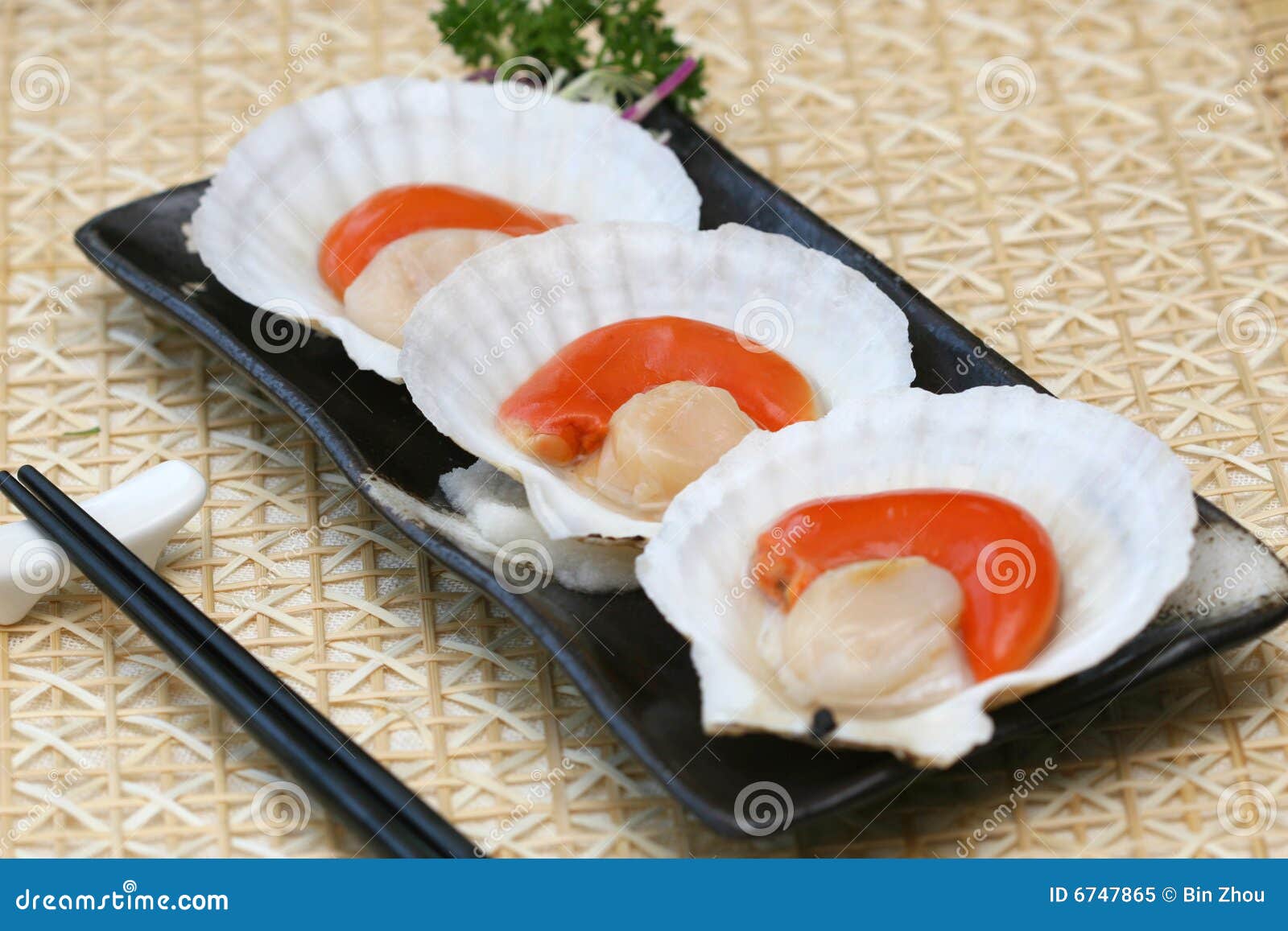 Prepared and Delicious Scallop Sushi Stock Image - Image of meal ...
