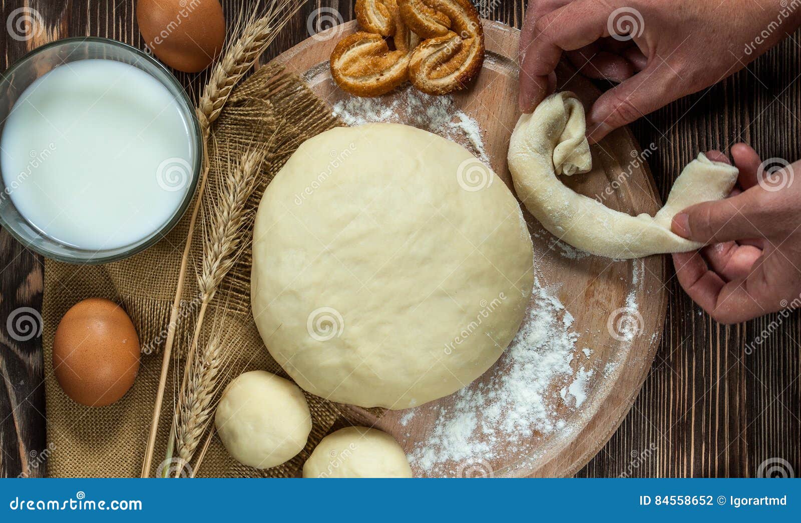 Prepared dough stock photo. Image of pizza, ingredient - 84558652