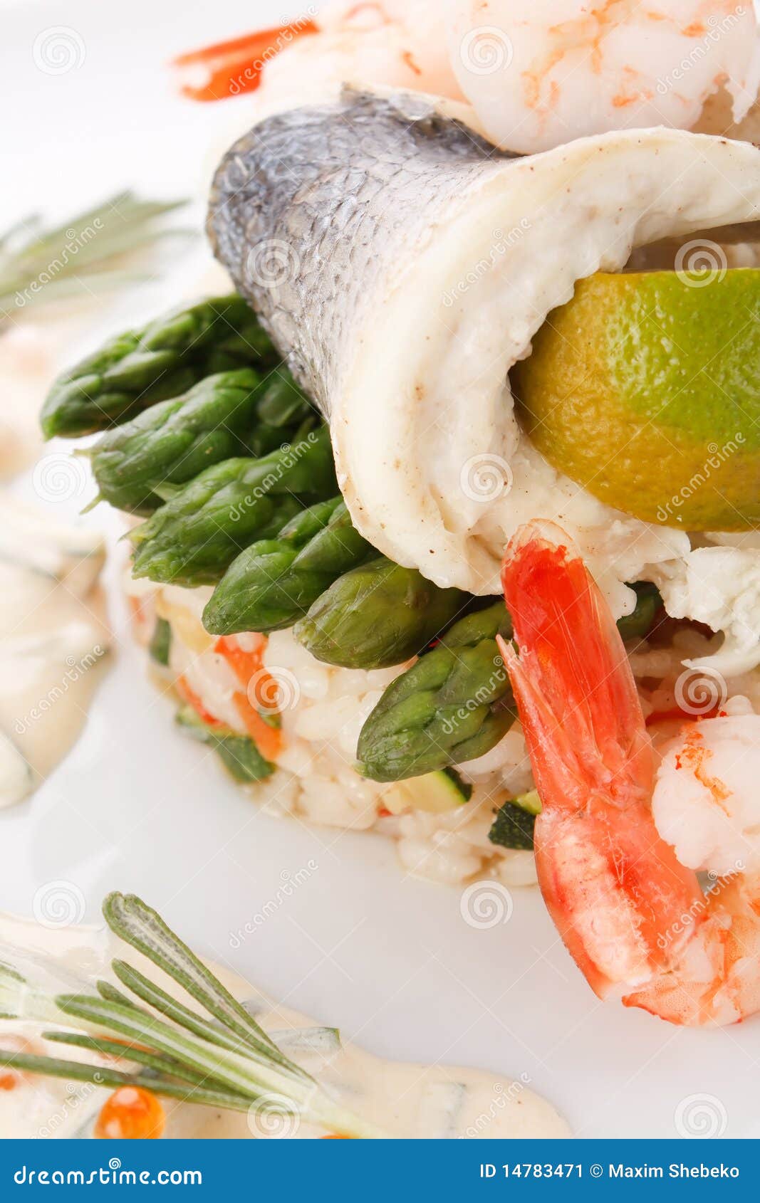 Prepared fish stock image. Image of green, dish, fillet - 14783471