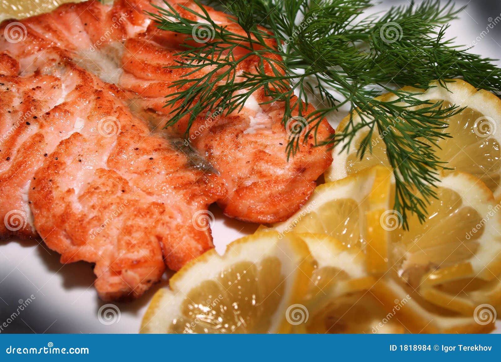 Prepared fish stock photo. Image of dinner, cold, diet - 1818984