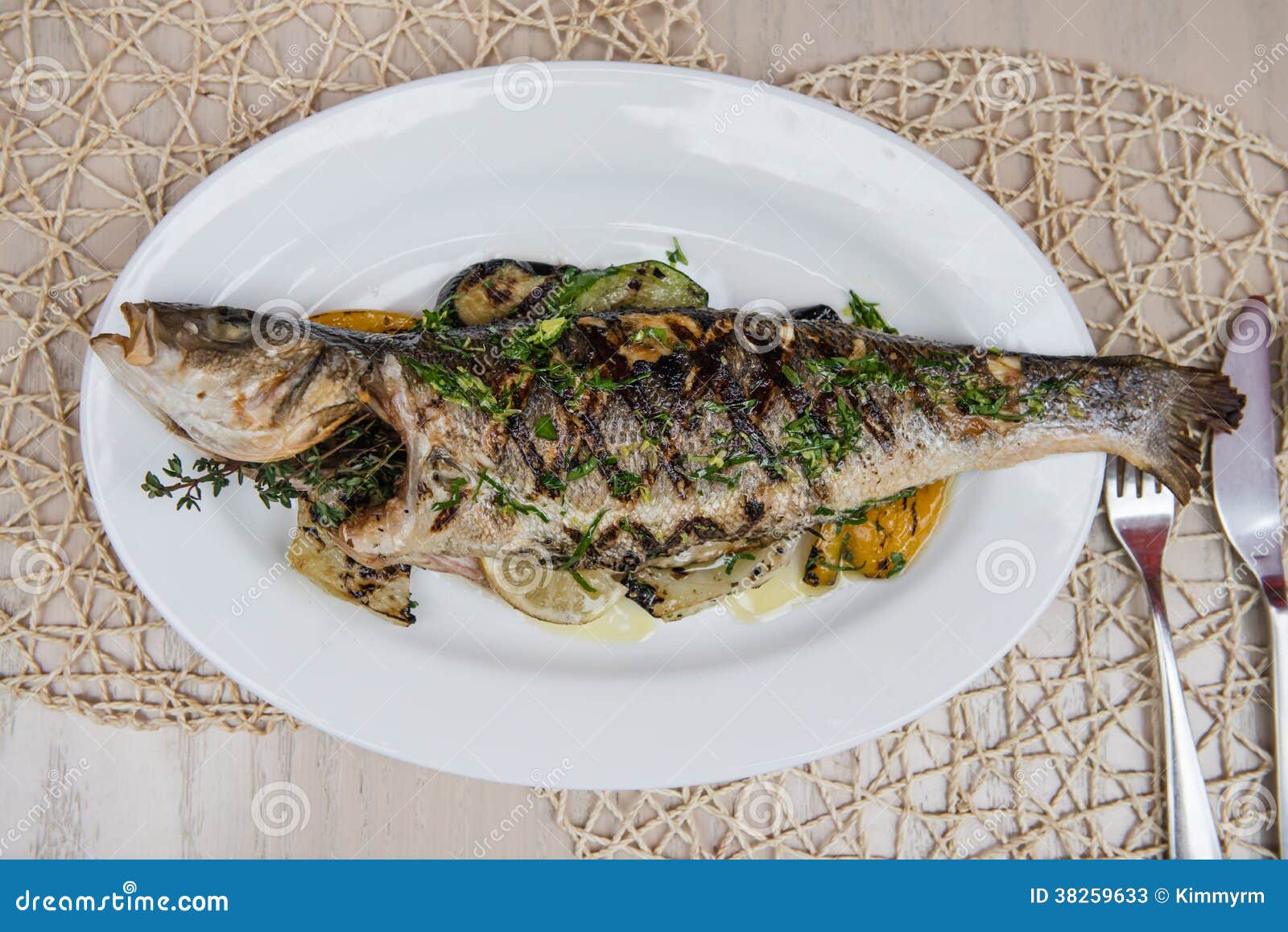 Prepared Fish stock image. Image of herbs, fillet, closeup - 38259633