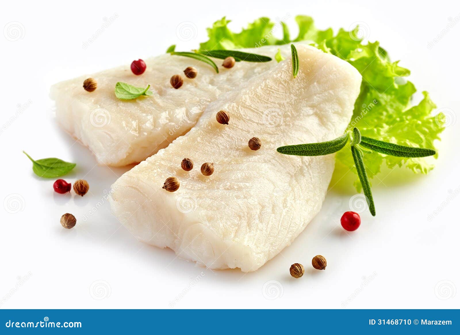 Prepared Fish Fillet Pieces Stock Photo - Image of pieces, seafood ...