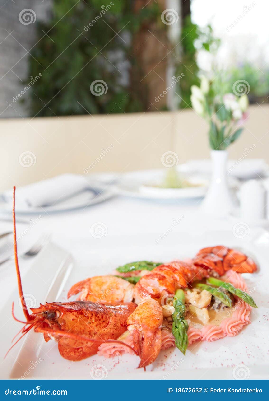 Prepared lobster stock photo. Image of aspagragus, prepared - 18672632