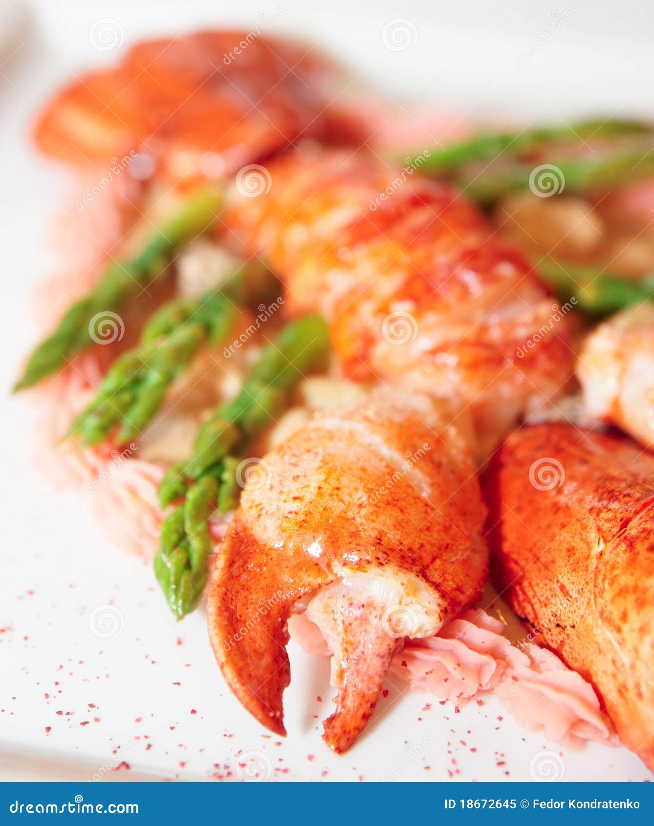 Prepared lobster stock image. Image of crustacean, porcelain - 18672645