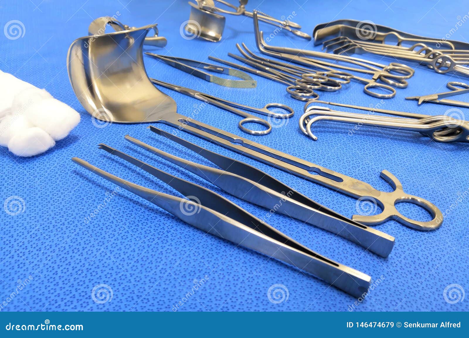 Prepared Medical Surgical Instruments Stock Image - Image of blades ...