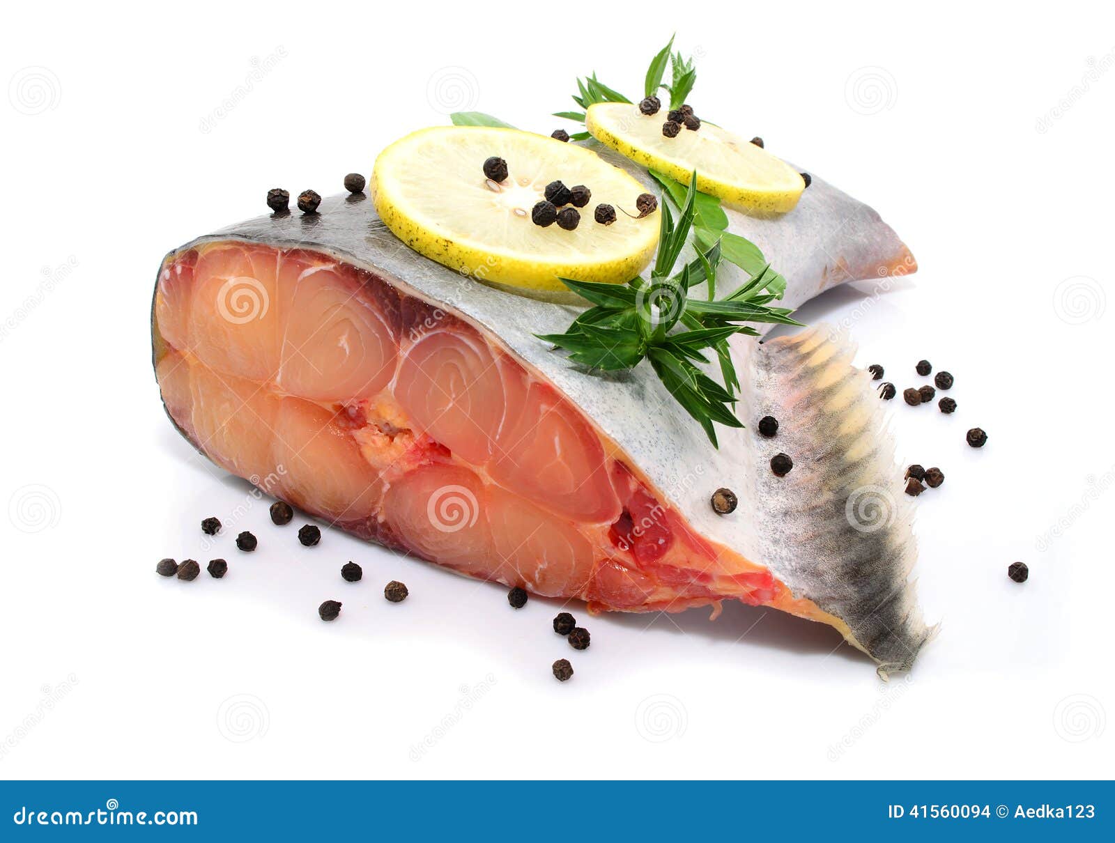 Prepared Pangasius Fish Fillet Pieces and Spices Stock Photo - Image of ...