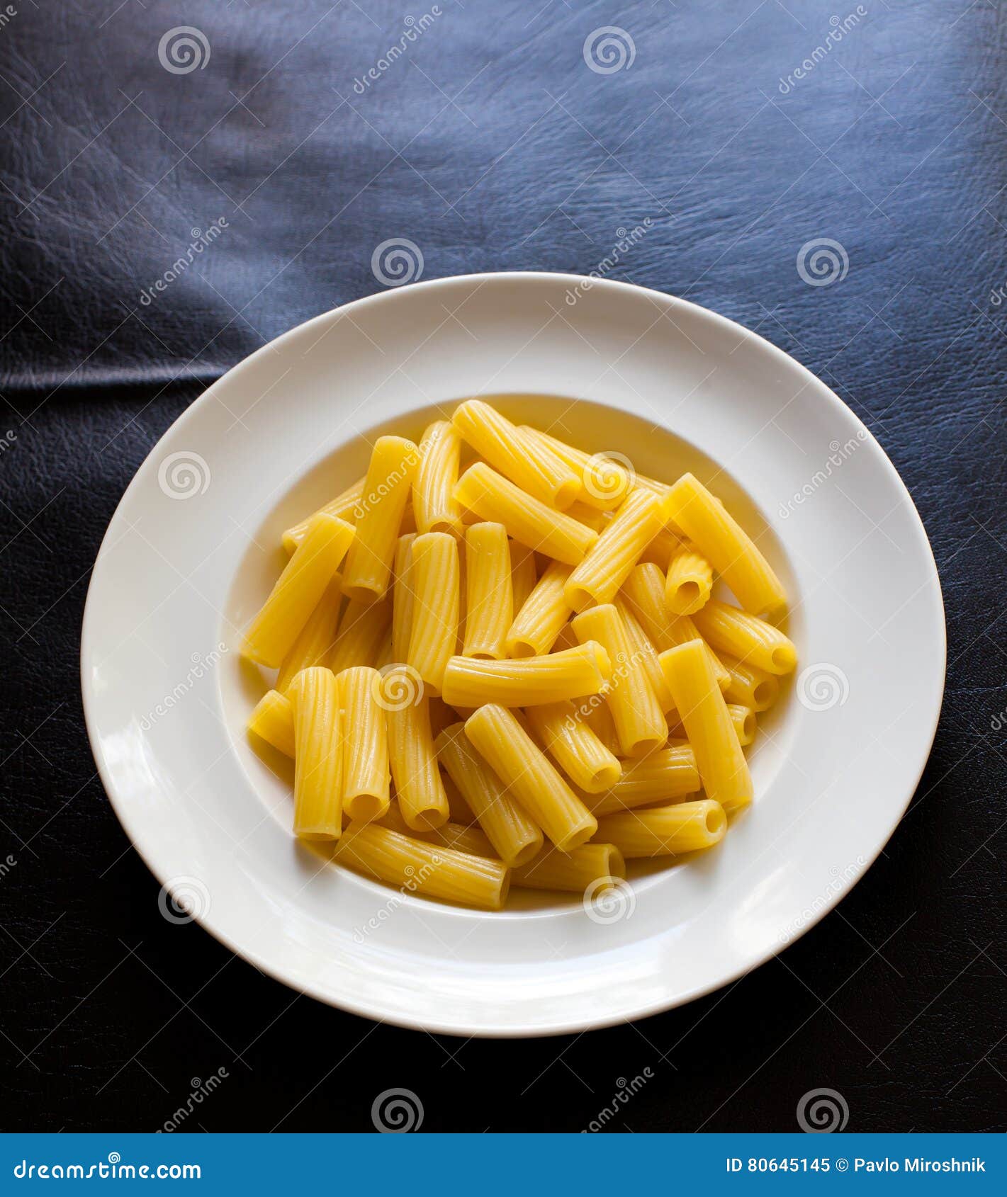Prepared Pasta on the Plate Stock Image - Image of dinner, ingredient ...