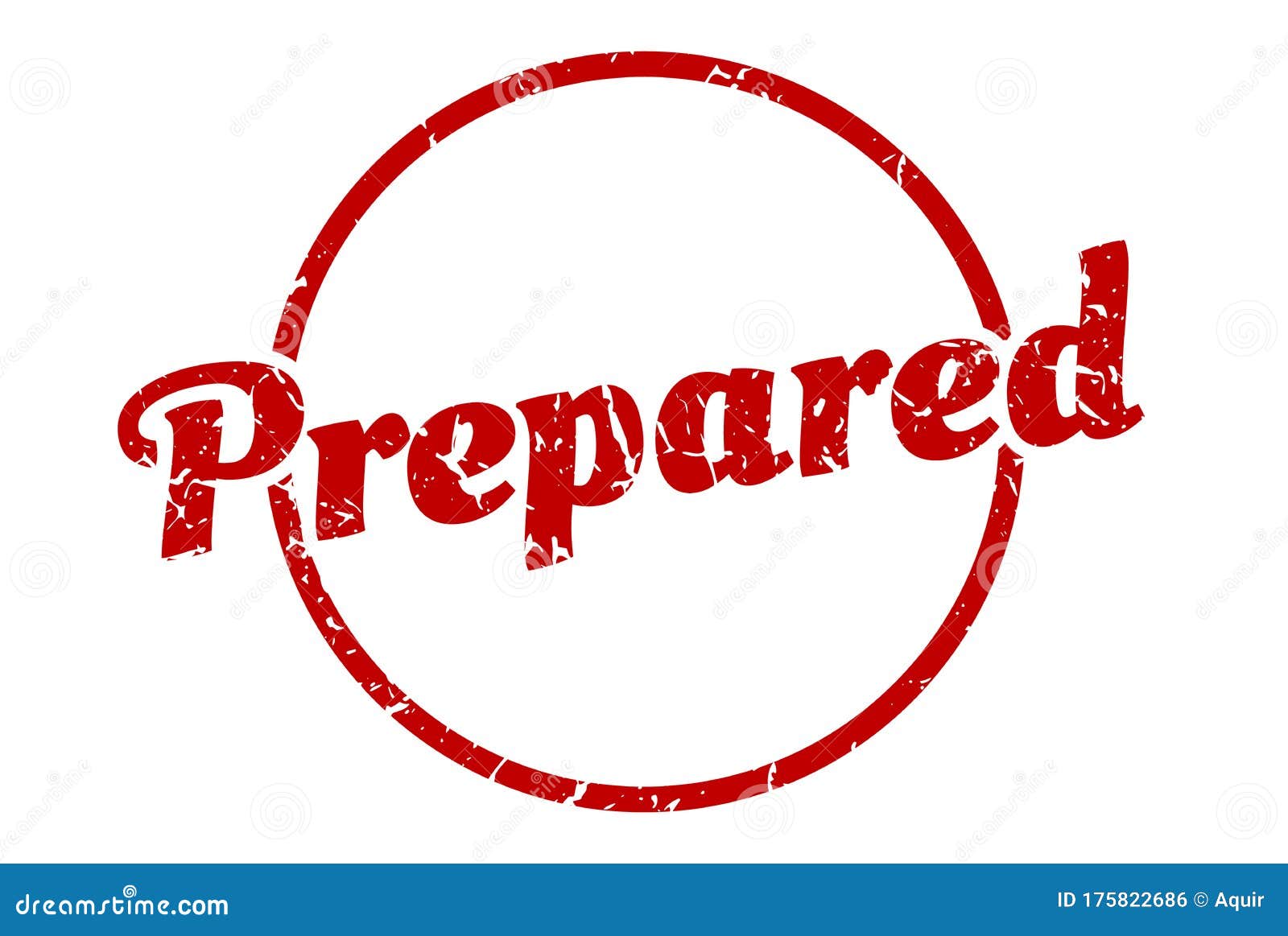Prepared Sign. Prepared Round Vintage Stamp Stock Vector - Illustration ...