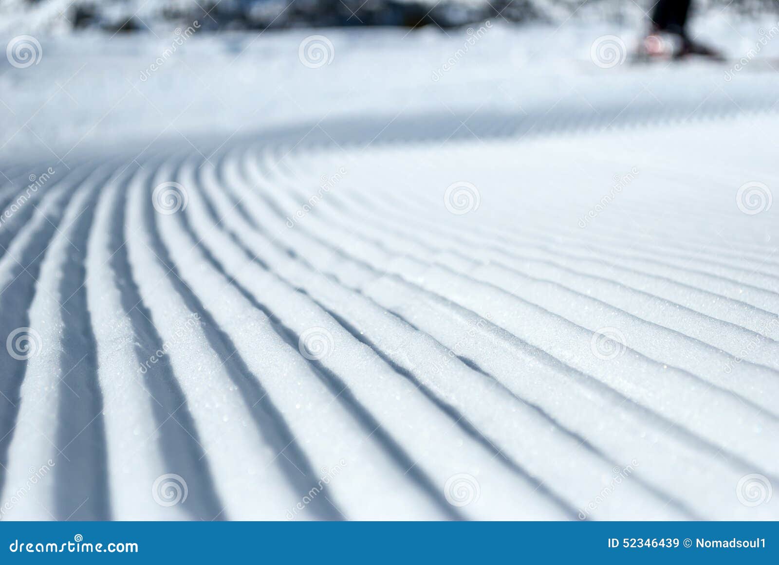 Prepared ski slope stock image. Image of resort, frozen - 52346439