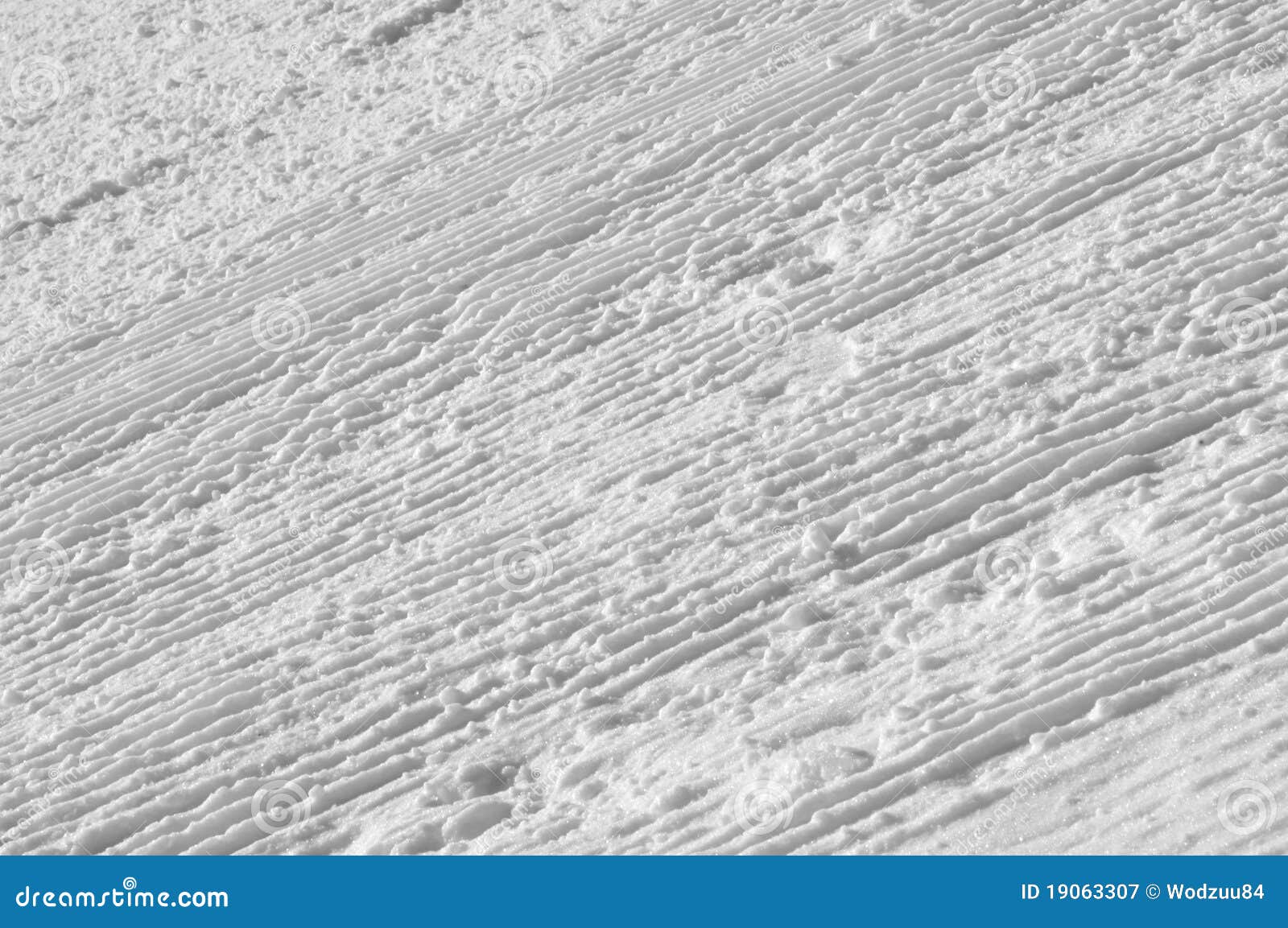 Prepared Ski Slope, Snow Pattern Made by Snowplow Stock Image - Image ...