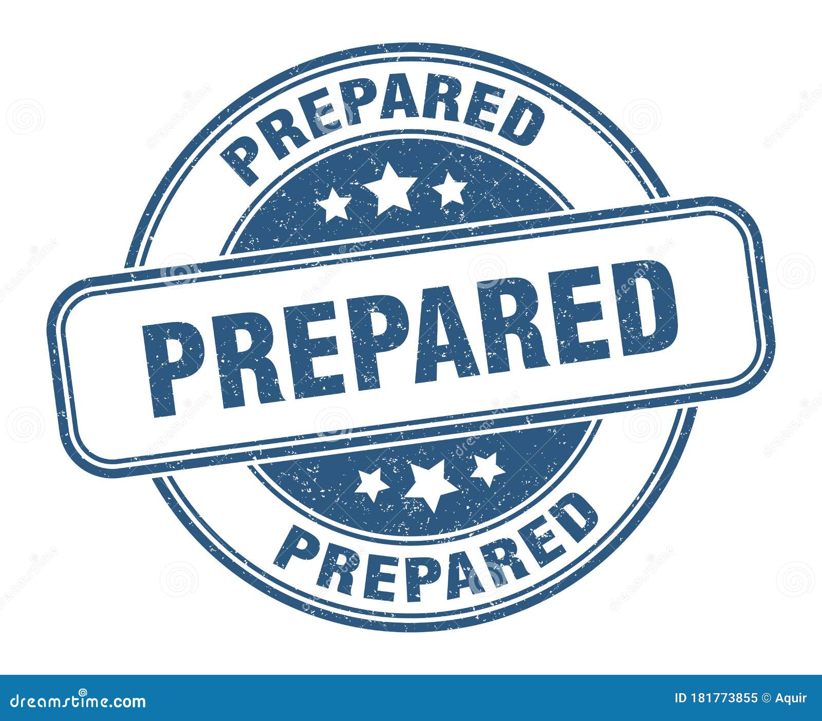 Prepared Stamp. Prepared Round Grunge Sign Stock Vector - Illustration ...