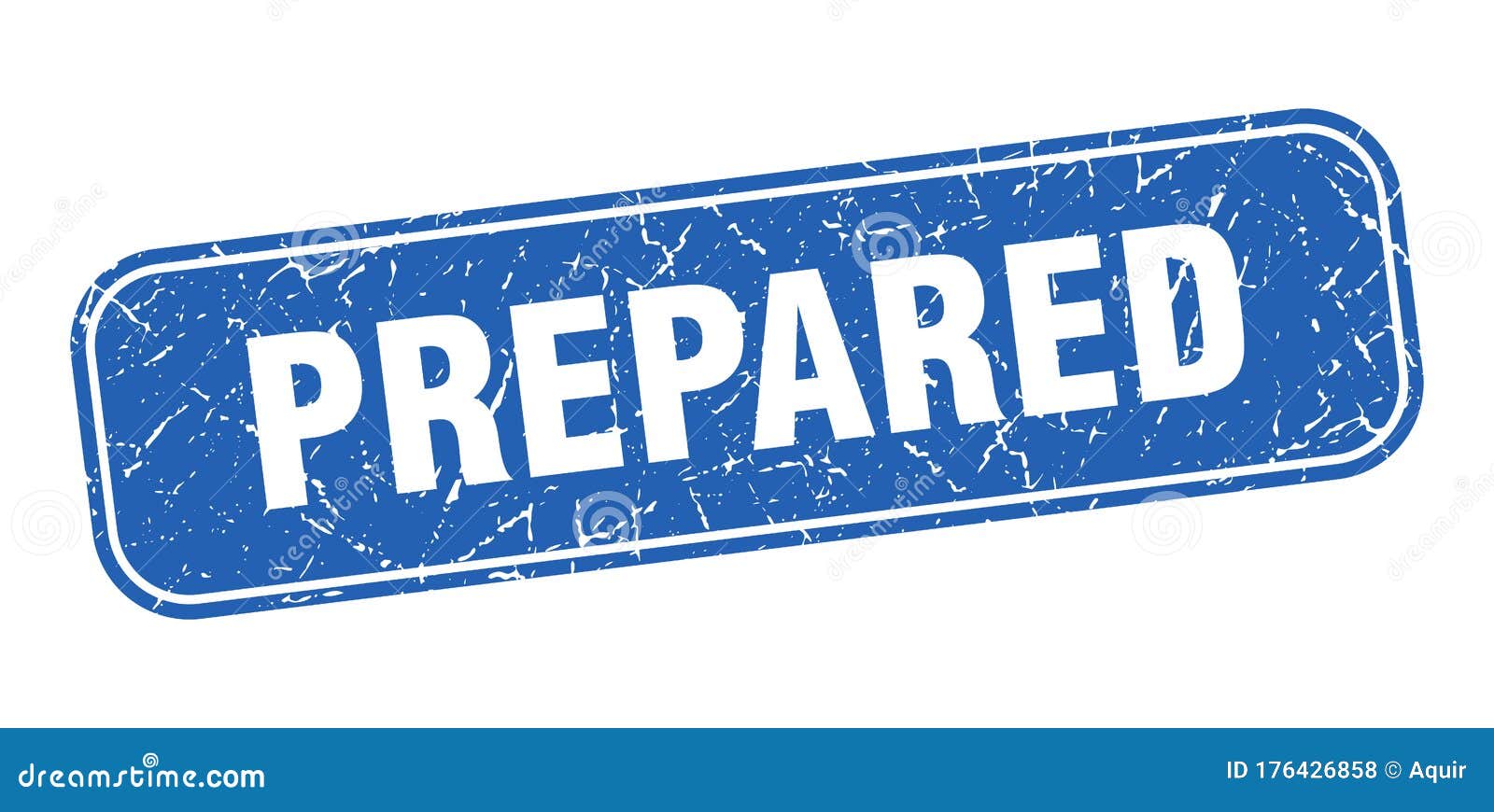 Prepared Stamp. Prepared Square Grungy Isolated Sign Stock Vector ...