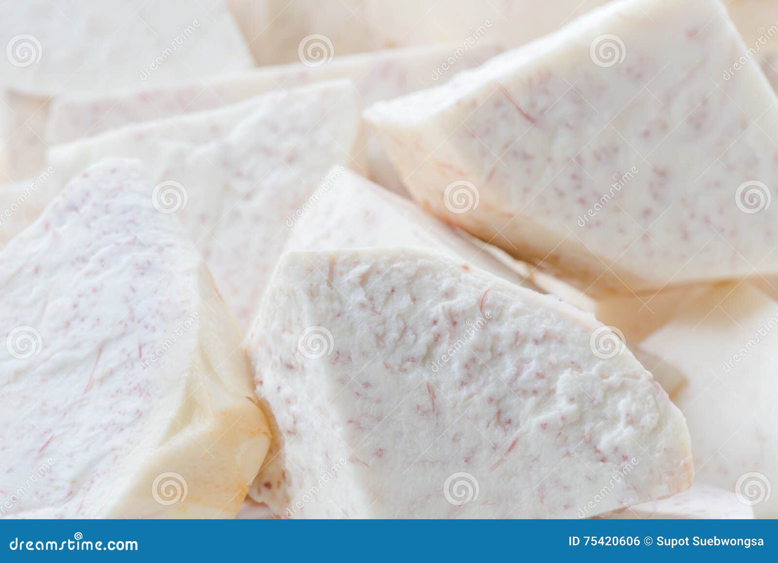Prepared Taro Root for Cooking Stock Photo - Image of taro, cooking ...