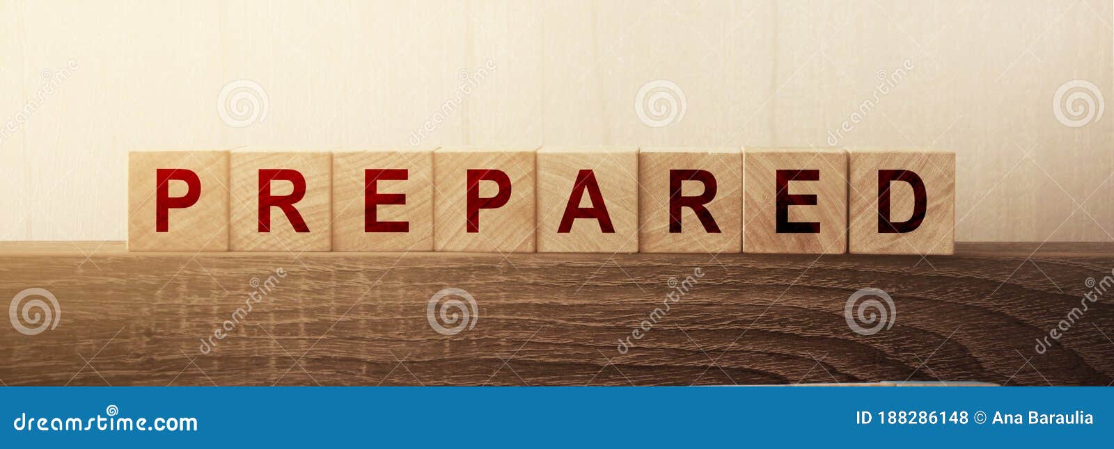 Prepared Words in Wooden Alphabet Letters on Wooden Table Stock Photo ...