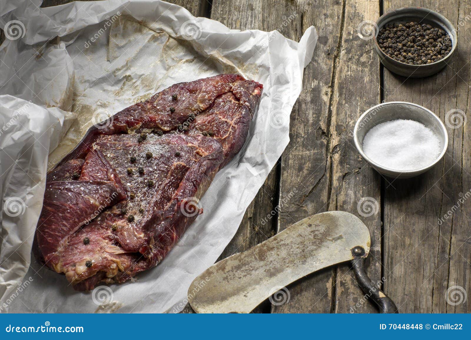 Preparing Aged Red Meat for Dinner Stock Photo - Image of fresh, meat ...
