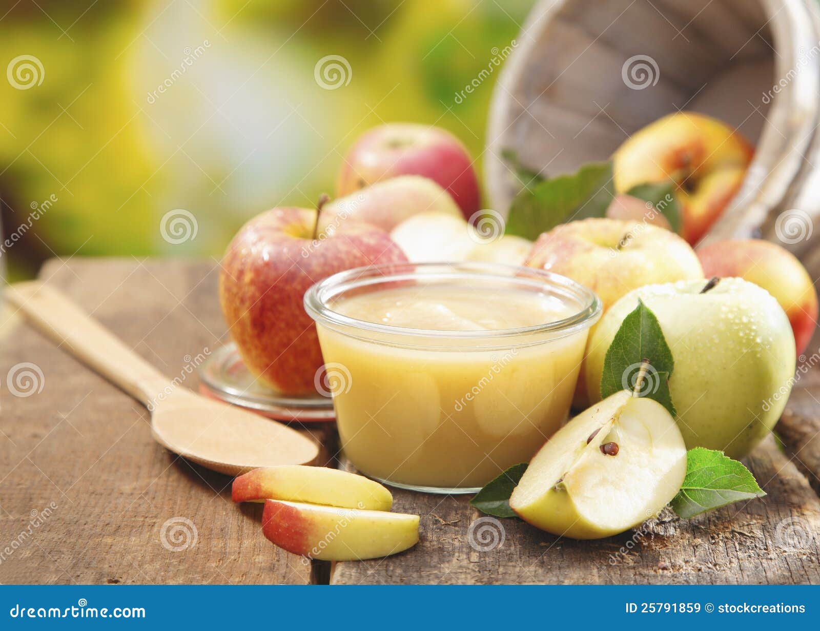 Preparing Apple Puree or Sauce Stock Image - Image of glass, blurry ...