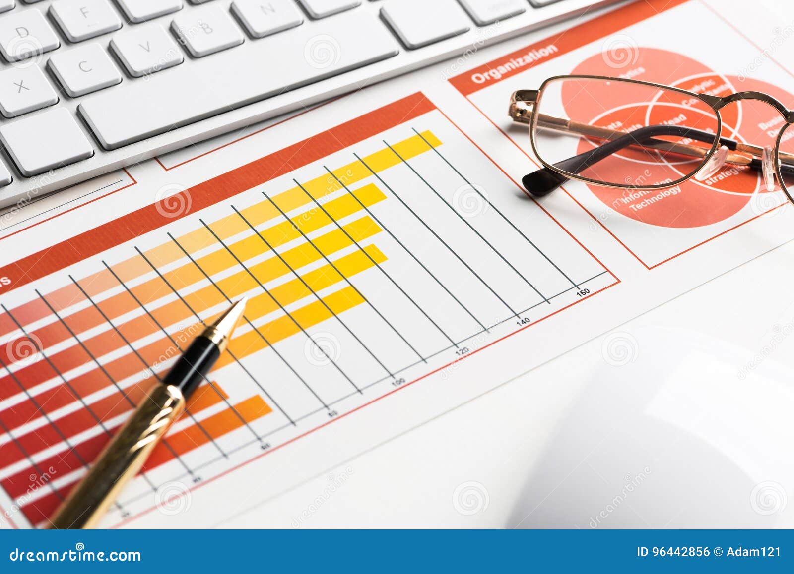 Preparing Average Sales Report Stock Photo - Image of graph, notes ...