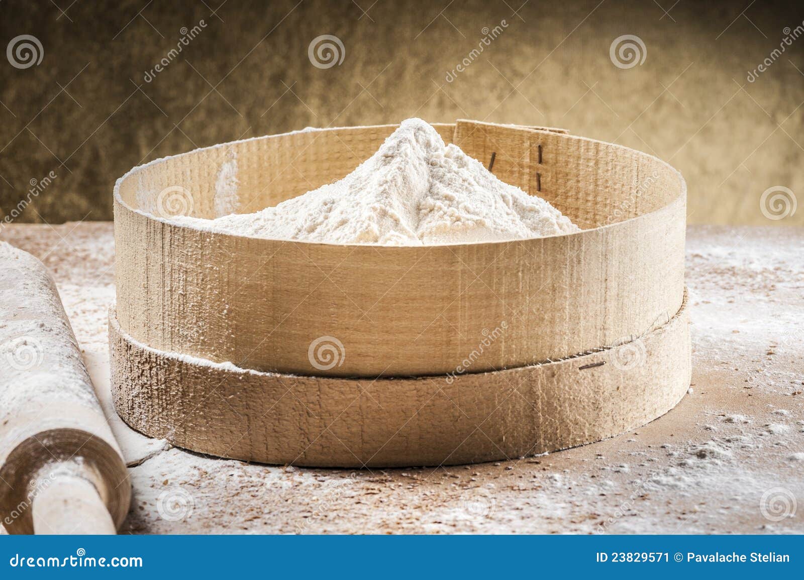 Preparing Bakery Products with Flour Stock Image - Image of ciabatta ...