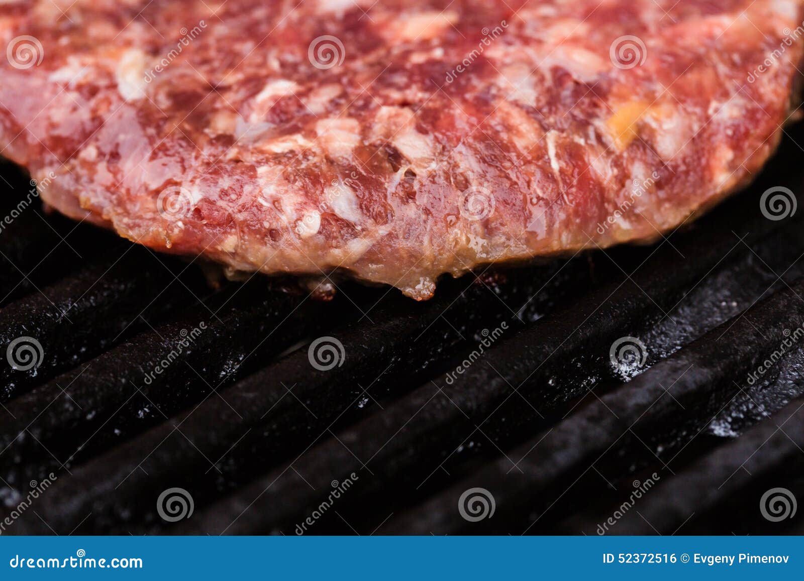 Preparing a Batch of Grilled Ground Beef Patties Stock Photo - Image of ...